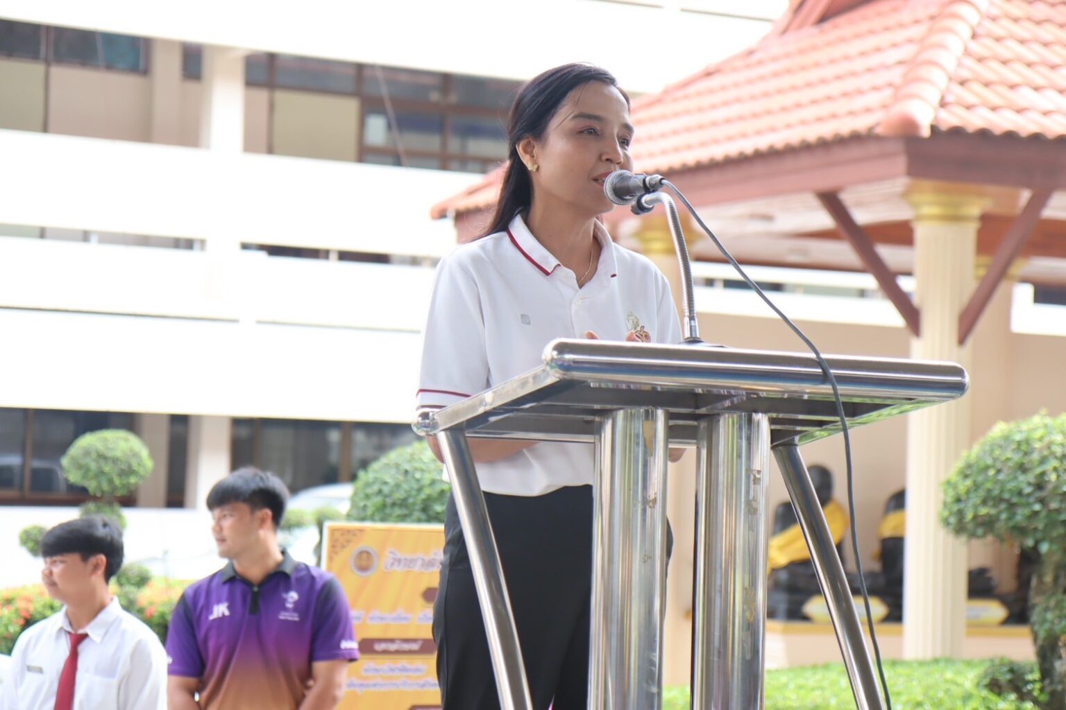 นางชาลินี เศรษฐธรรมธัช นายกสมาคมผู้ปกครองและครูวิทยาลัยเทคนิคพัทลุง ...